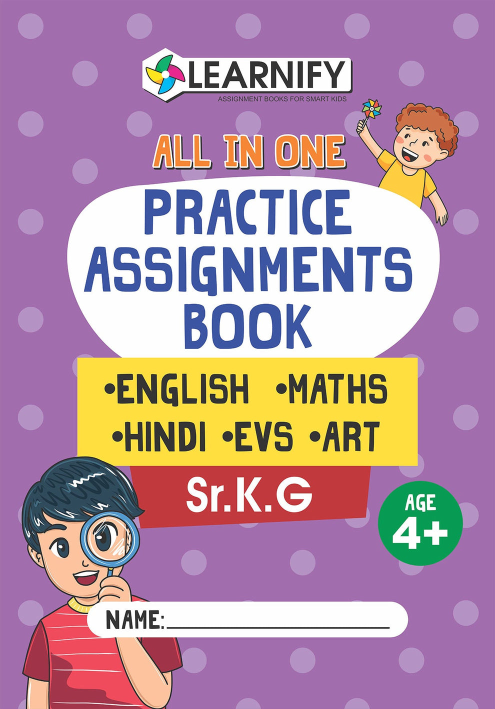 All In One Practice Assignments Book Sr. Kg | Pinwheel Books